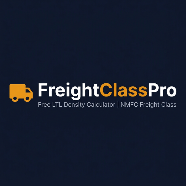 FreightClassPro - LTL Density Calculator | NMFC Freight Class
